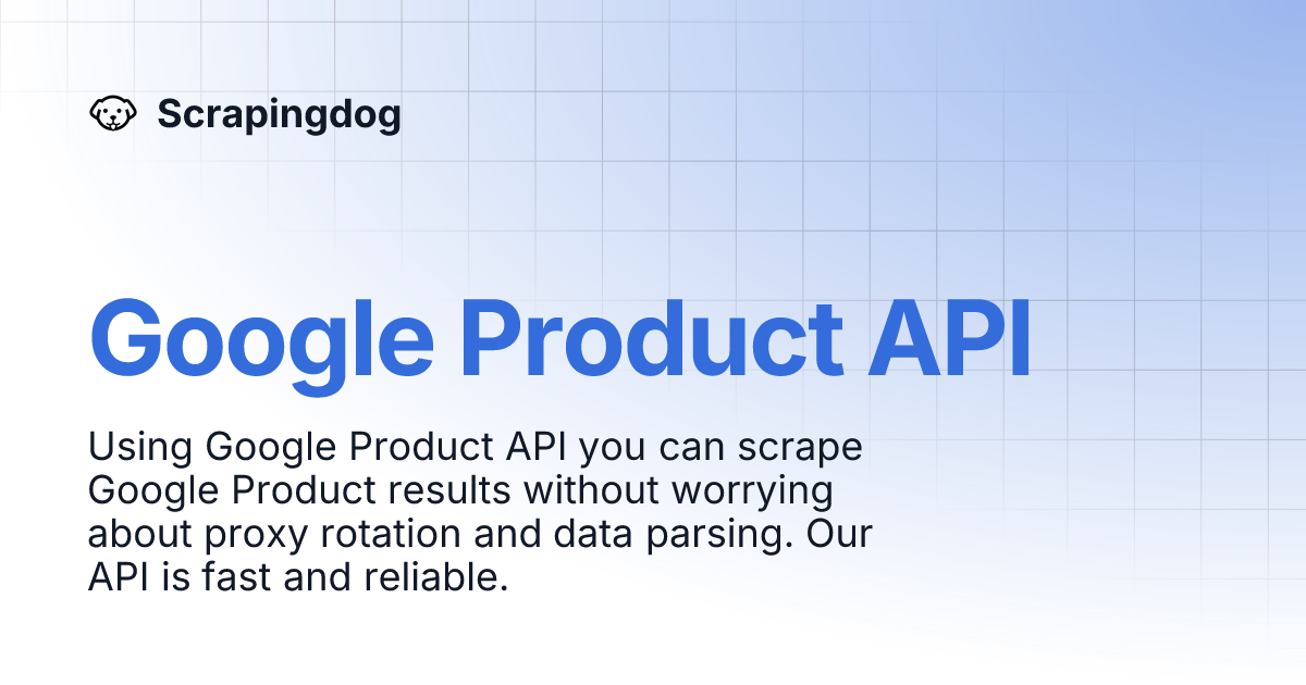 Google Product API | Scrapingdog